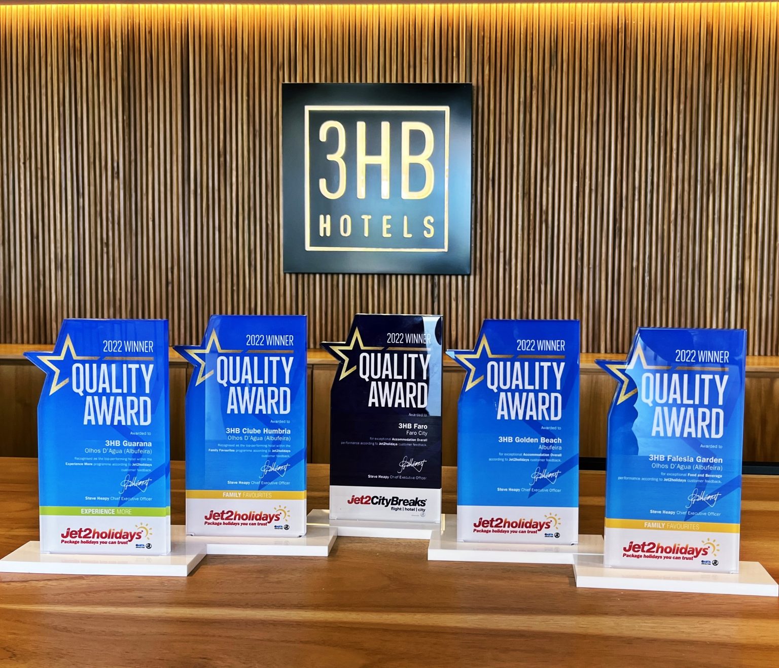 Our biggest award... - 3HB Hotels